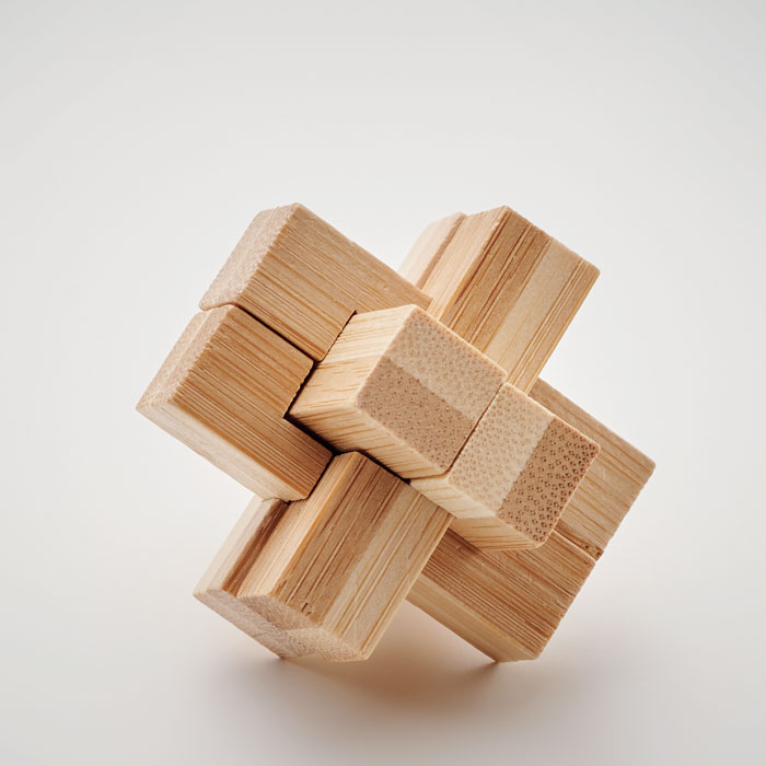 Bamboo Brain Teaser Puzzle – Eco-Friendly Gift UAE