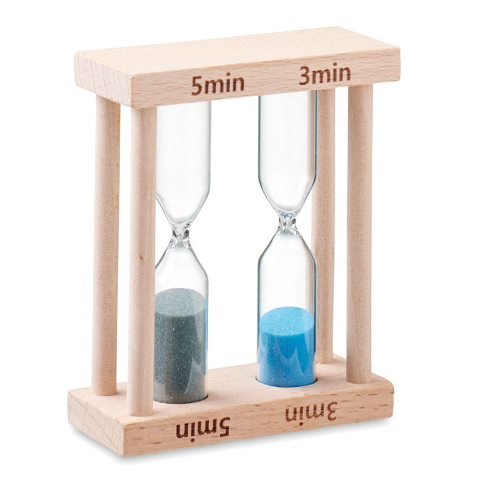 Set of 2 wooden sand timers – Gift Suppliers