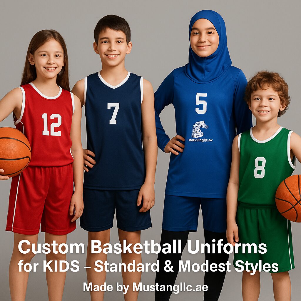 Custom Basketball Uniforms for Kids – Standard & Modest Styles