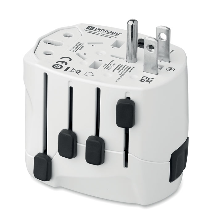 Universal travel adapter SKROSS PRO grounded